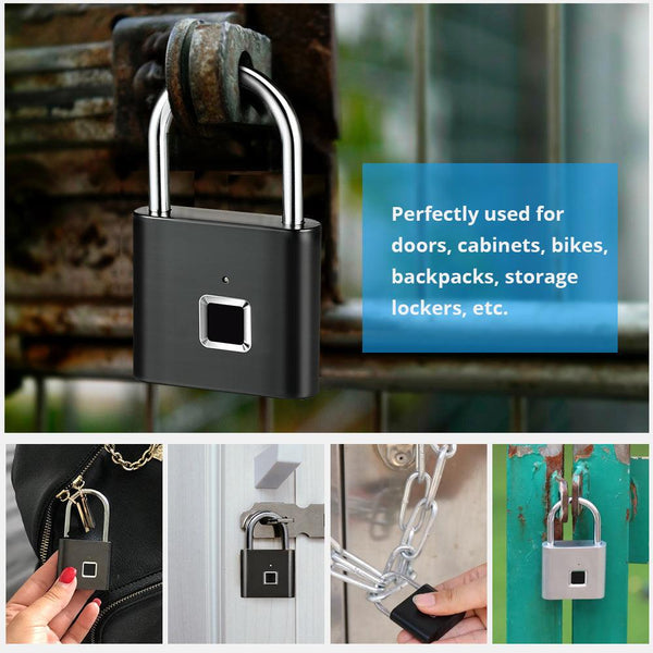 Smart Fingerprint Padlock - Wunderliq Tech